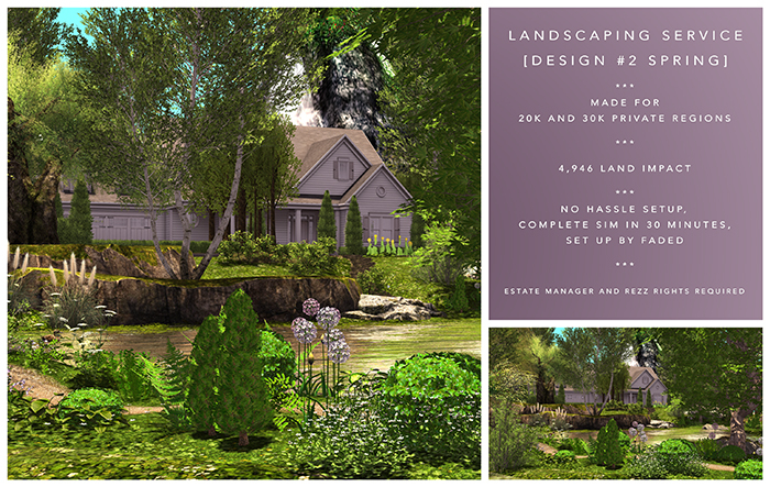 Second Life Marketplace - [F] Prefab Landscape 2 - Daffodil Lane (SPRING)